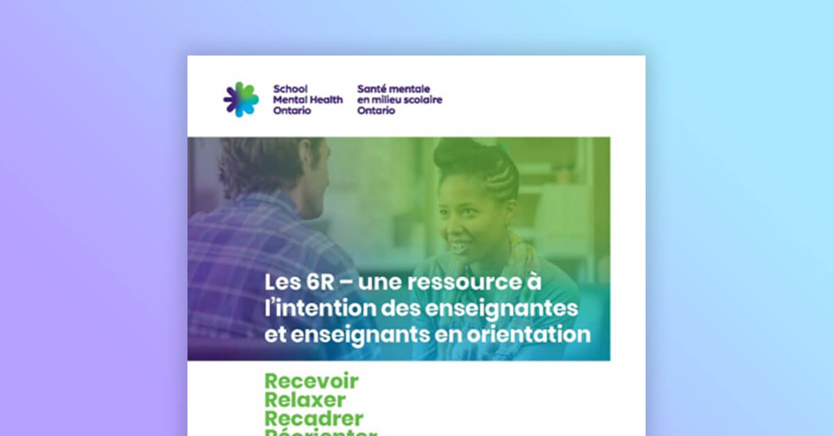 Le cadre des 6R pour les directions et directions adjointes des écoles ...