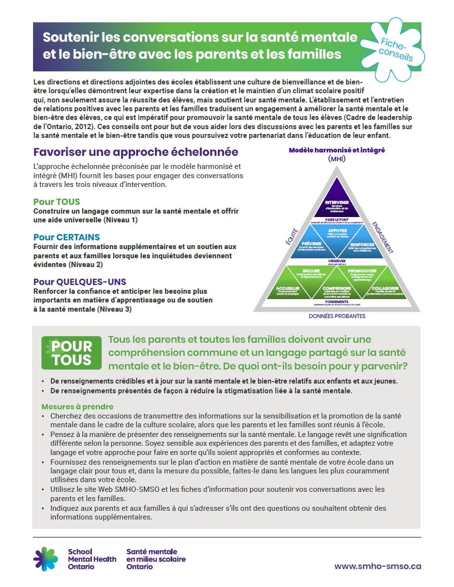 Soutenir les conversations sur la santé mentale et le bien-être avec ...