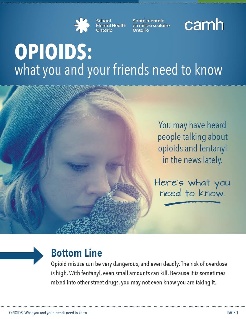 Opioids: what you and your friends need to know - School Mental Health ...