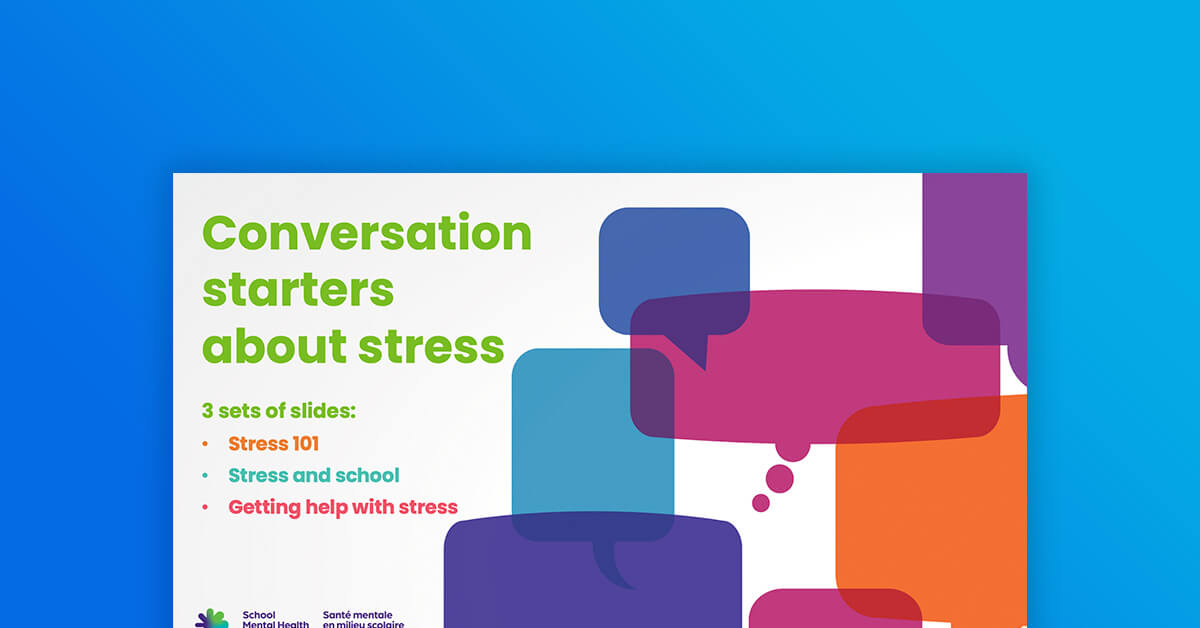 Class Conversation Starters - School Mental Health Ontario