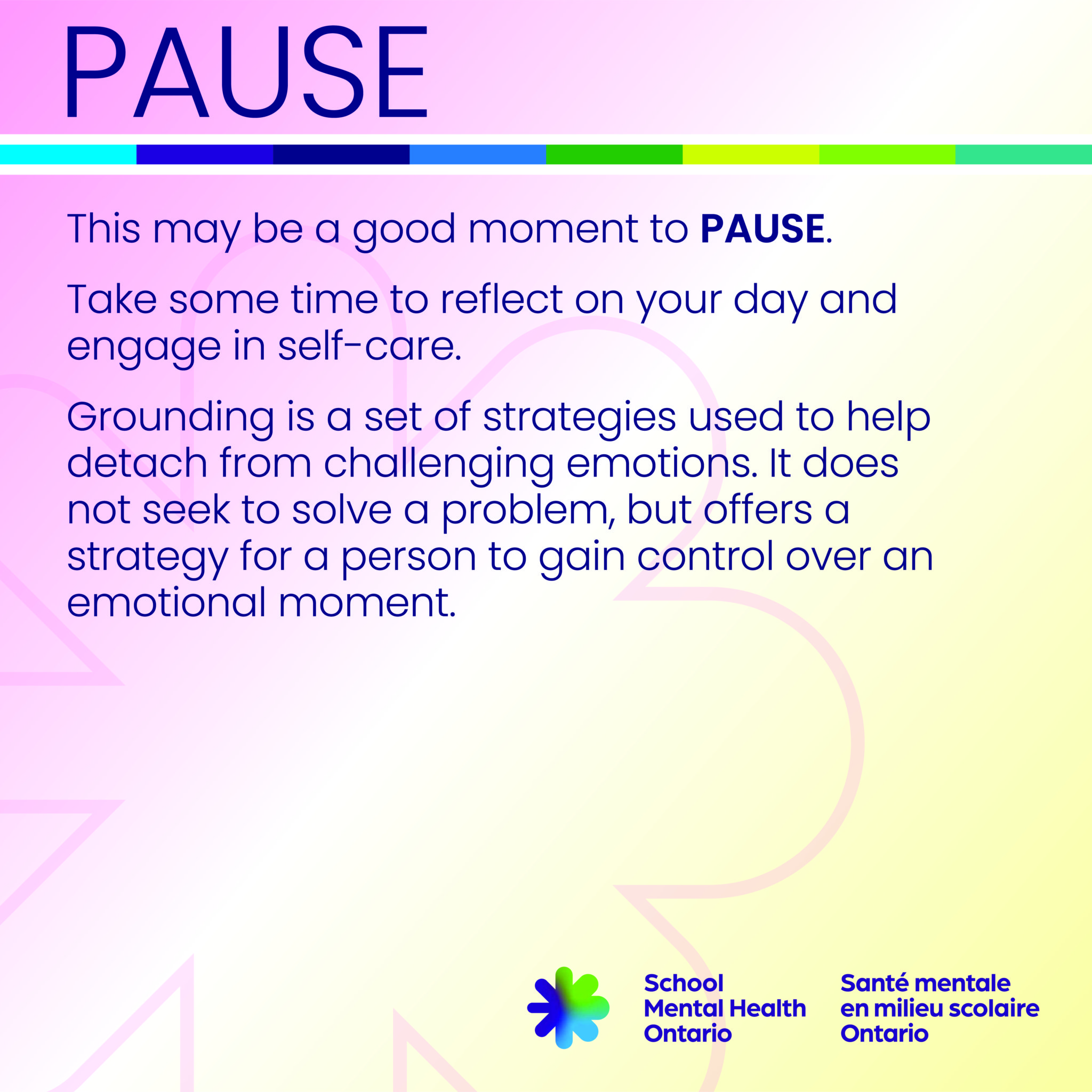 Grounding Techniques Social Media Bundles - School Mental Health Ontario